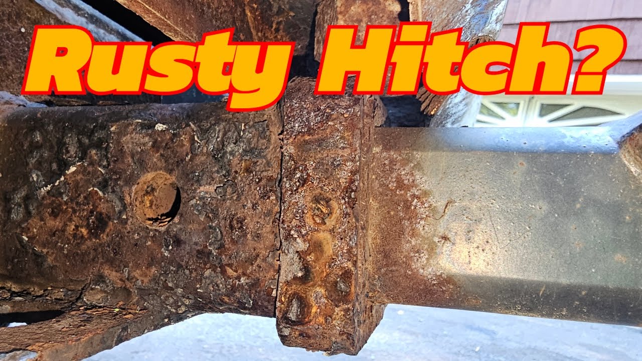 EXTREMELY RUSTED/SEIZED TRAILER HITCH - The Best Way to Remove! - YouTube