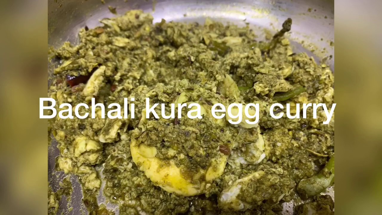 Bachali kura egg curry || Malabar Spinach Egg Curry || NAKS Creative ...
