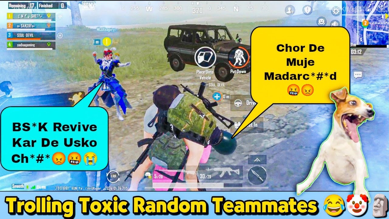 TROLLING TOXIC PANJABI RANDOM TEAMMATES 😂😈 | FUNNY AND WTF MOMENTS ...