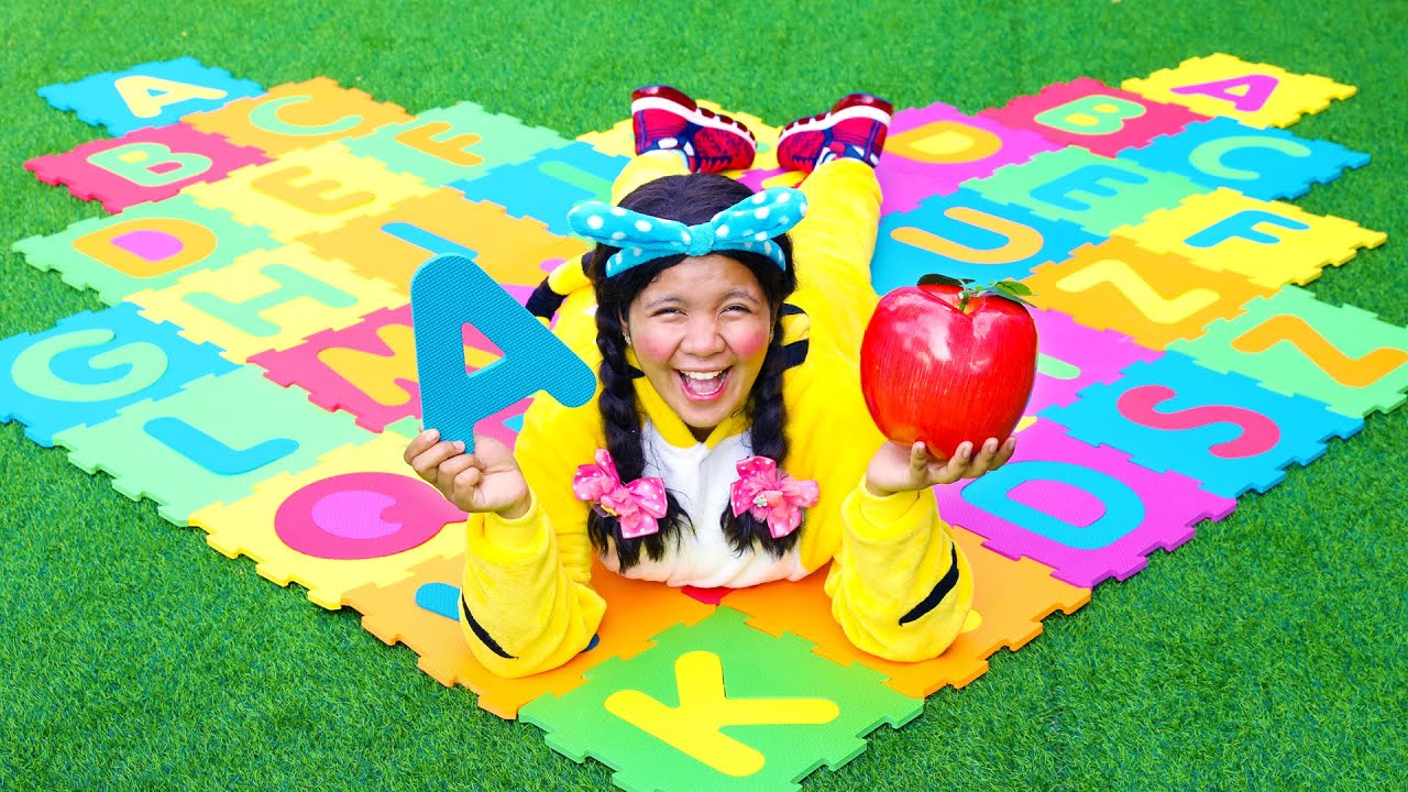 ABC Song Nursery Rhymes with New Puzzle Toy for Kids - YouTube