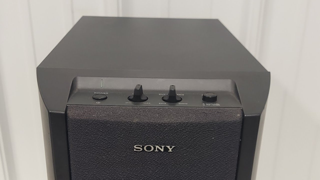 Sony Active Subwoofer SA-W303 - YouTube
