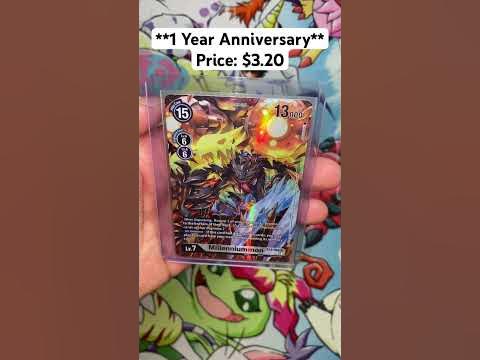 Millenniummon BT2-083 (1 Year Box Topper) #digimoncardgame SR - YouTube