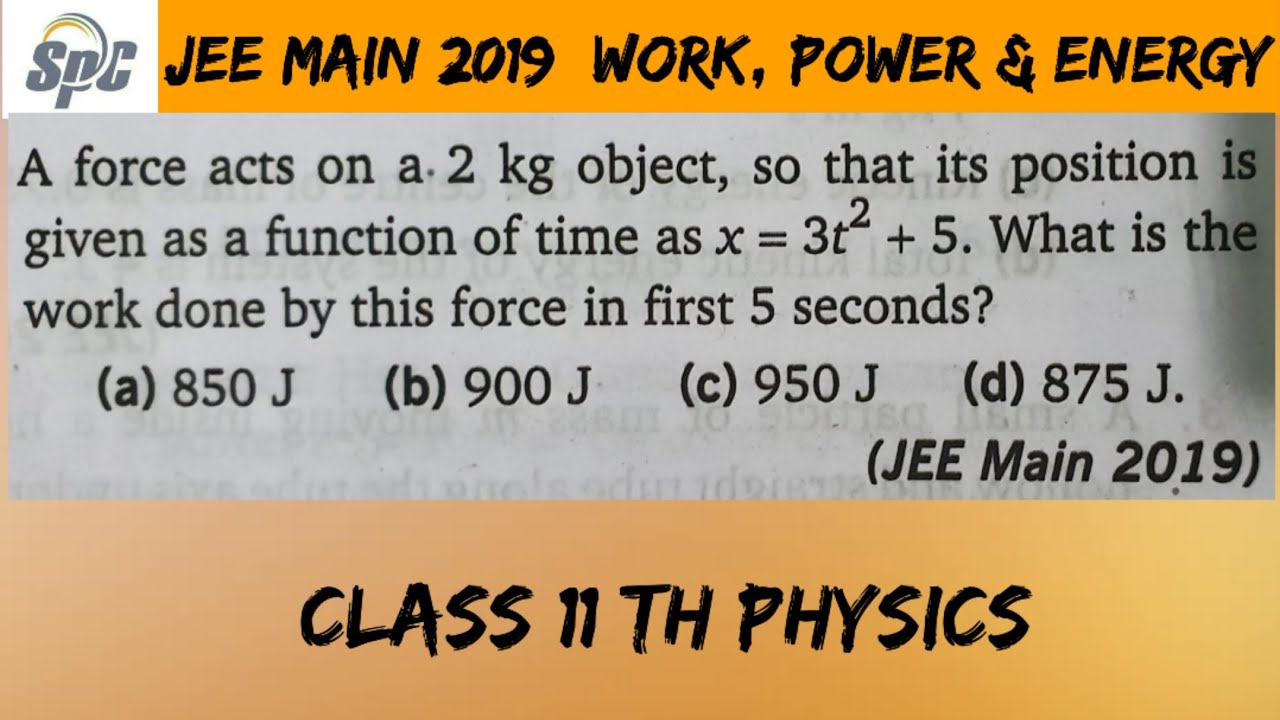 A force acts on a 2kg object, so that it's position is given as a ...