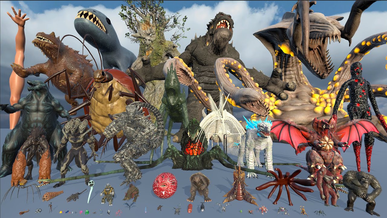 Land Real, Game, Film, Fantasy Monster Size Comparison| 3D Animation ...