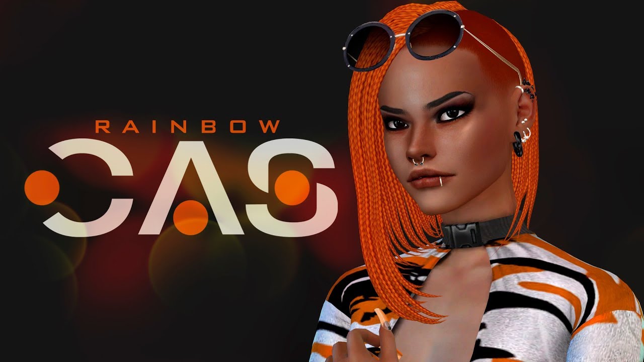 The Sims 4 🌈 CAS rainbow challenge - ORANGE - YouTube