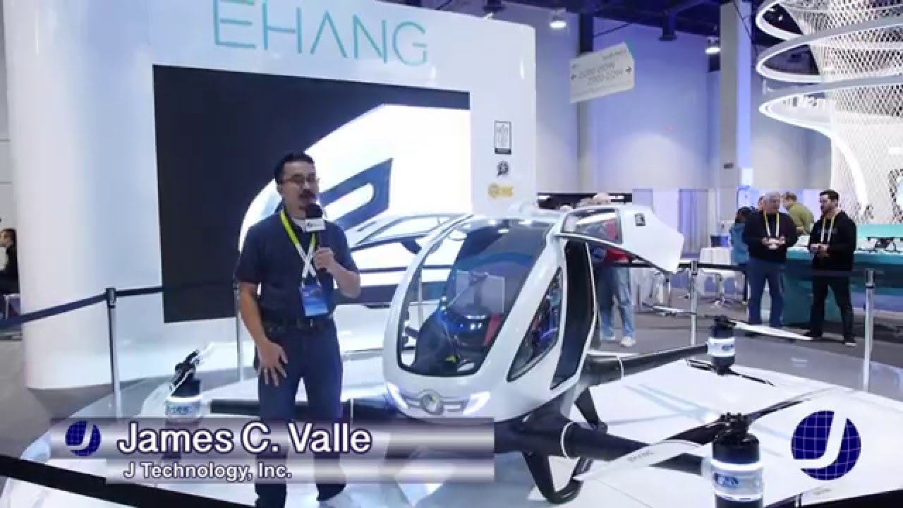 Ehang 184 Autonomous Aerial Vehicle (AAV) at CES 2016 - YouTube