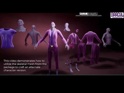 UE5 characters guides, modular skeletal mesh , how to use and assemble in BP - YouTube