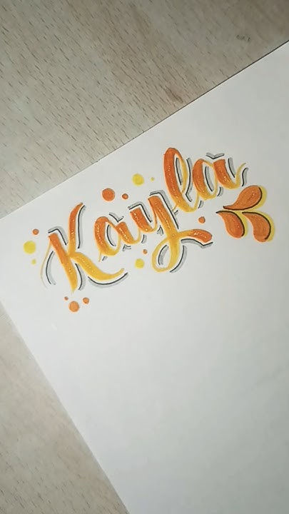 Kayla #name calligraphy #art #lettering #shortsviral @Sketchbook_2024 ...