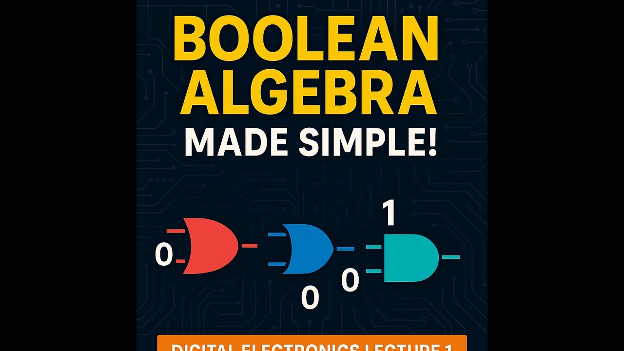 Lecture 1 l Digital Electronics Lab | Fundamentals of Boolean Algebra ...
