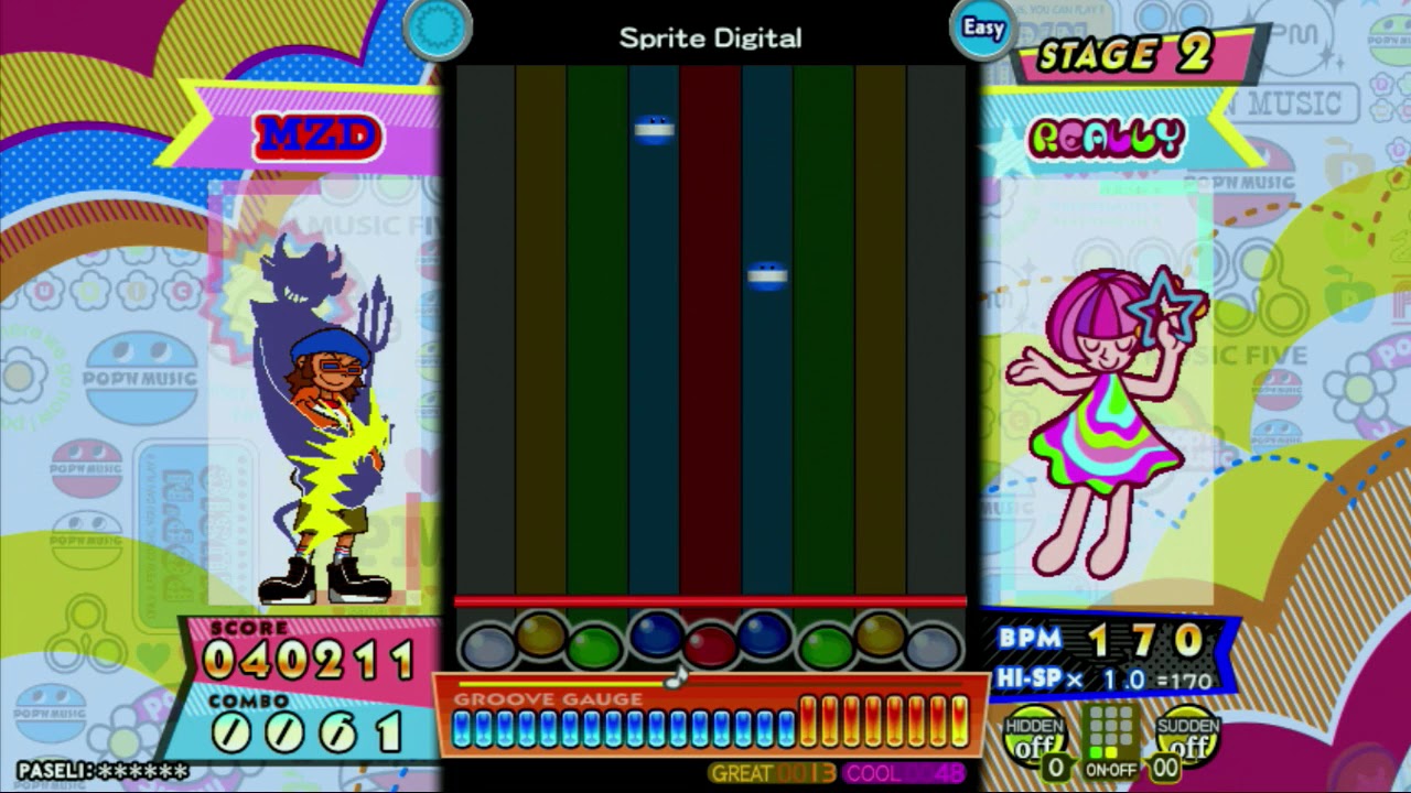 Sprite Digital (EASY) / ポップン - YouTube
