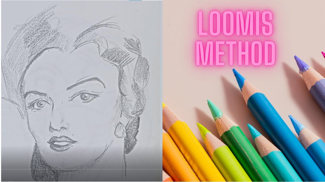 The method I use for drawing amazing portraits: Loomis Method - YouTube