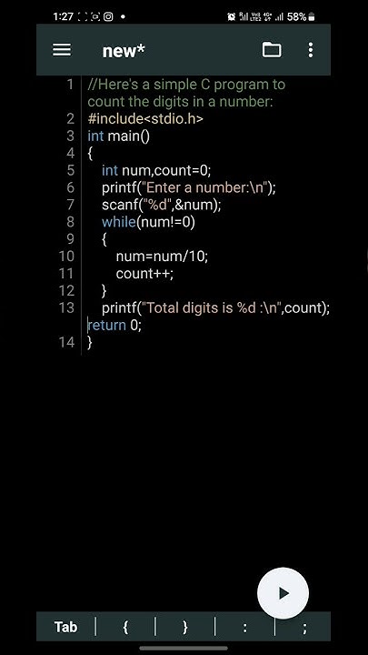 Here's a simple C program to count the digits in a number: #coding - YouTube