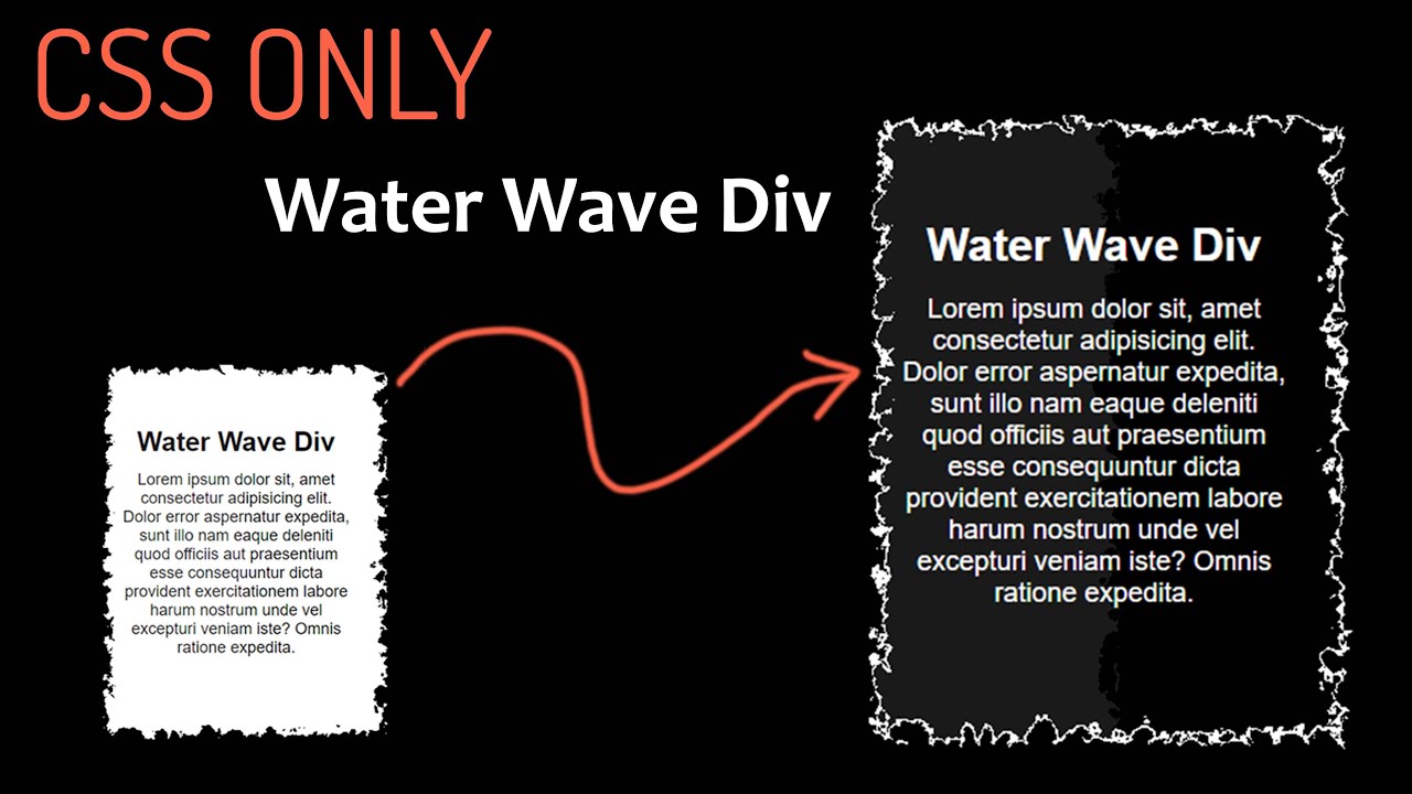 Pure CSS Wavy Div Animation Effects - YouTube
