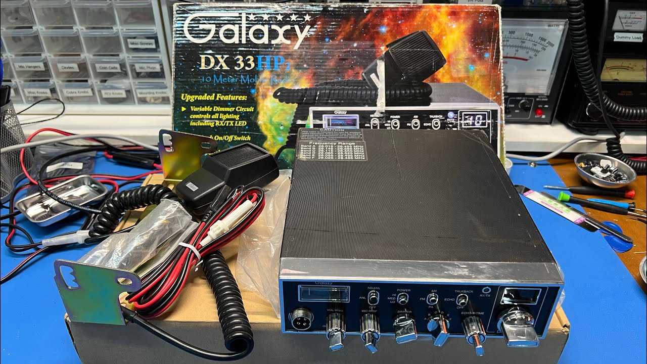 (SOLD) Galaxy DX-33HP2 10 meter radio serial V151201257 - demonstration ...
