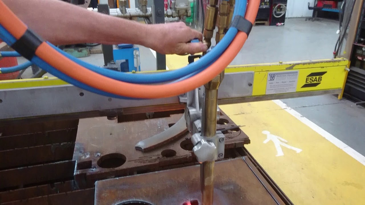 ESAB UXB 15 Profile Cutting System, CNC & Magic Eye Gas Cut Test ...