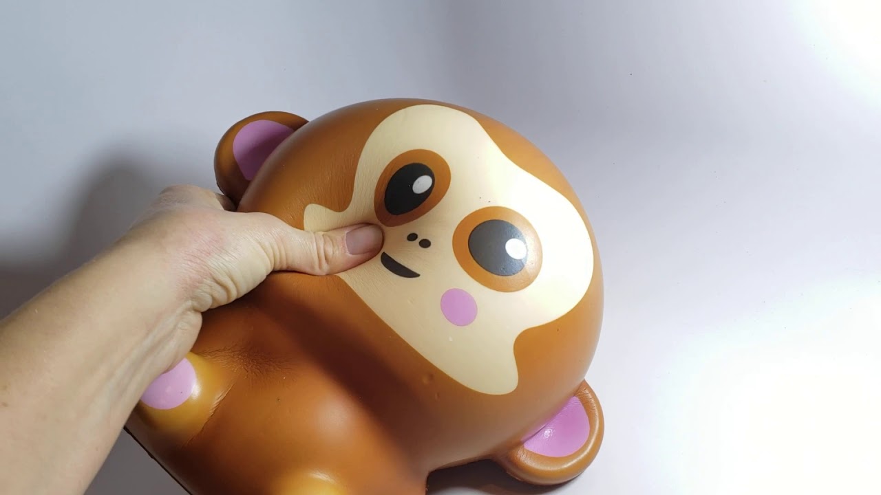Jumbo Squishy monkey - YouTube