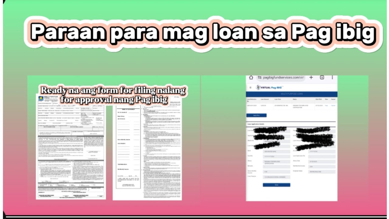 Paraan para mag loan sa PAG IBIG ll New loan form 2025 and Virtual pag ibig applications - YouTube