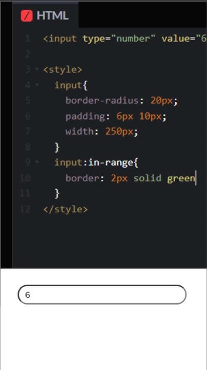 Range Indicator For Number Type Input Using Css Only Htmlinputs Htmlcode Frontendwebdeveloper 3760