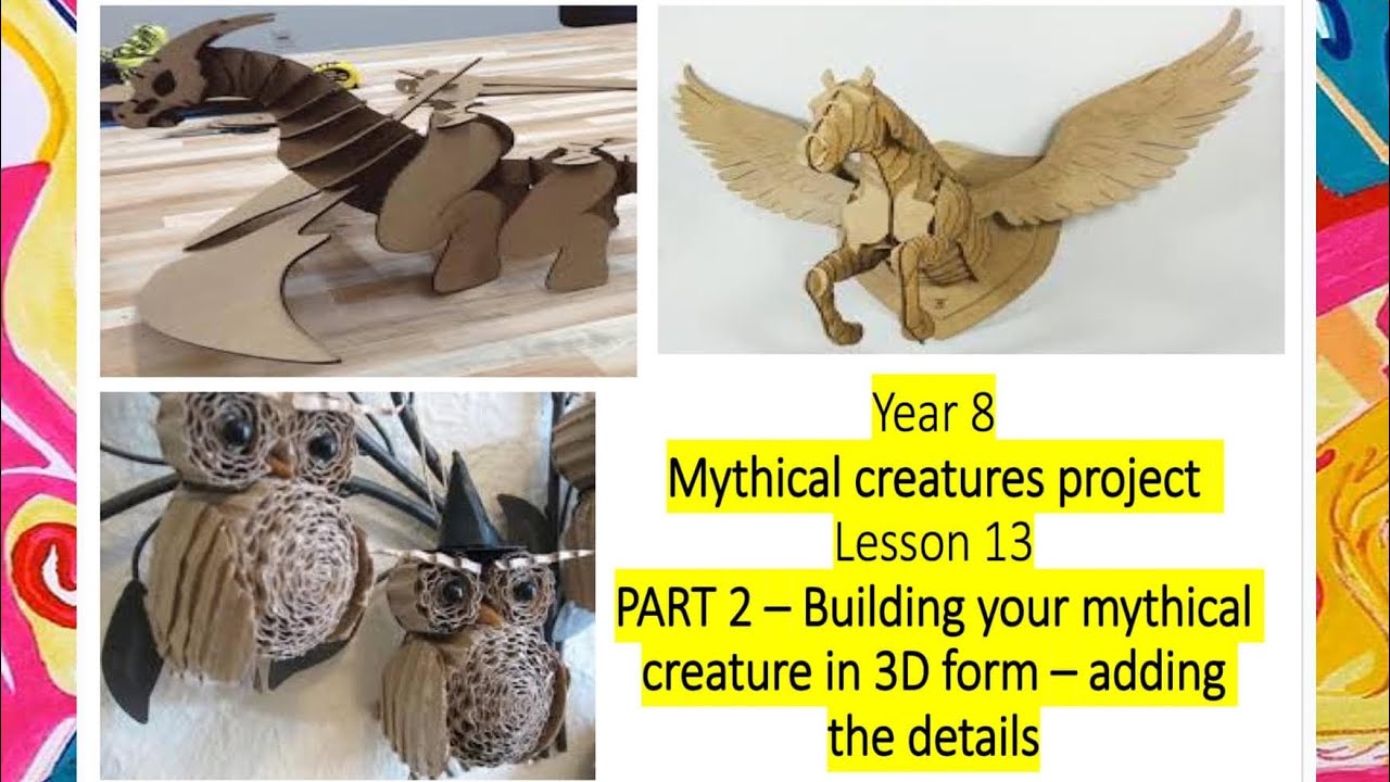 Year 8 - Week 13 Adding detail to your 3D Mythical Creatures Sculpture ...