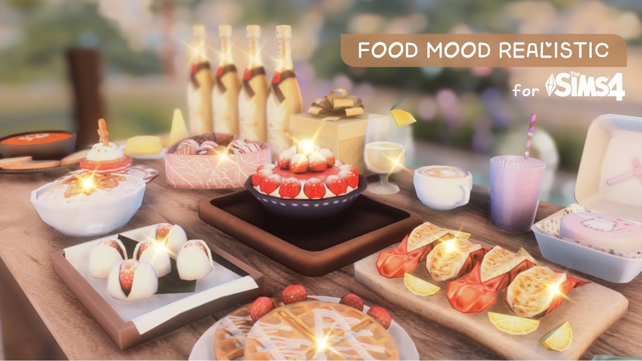 10 Must Have Food Mods for Realistic Gameplay / The Sims 4 - YouTube