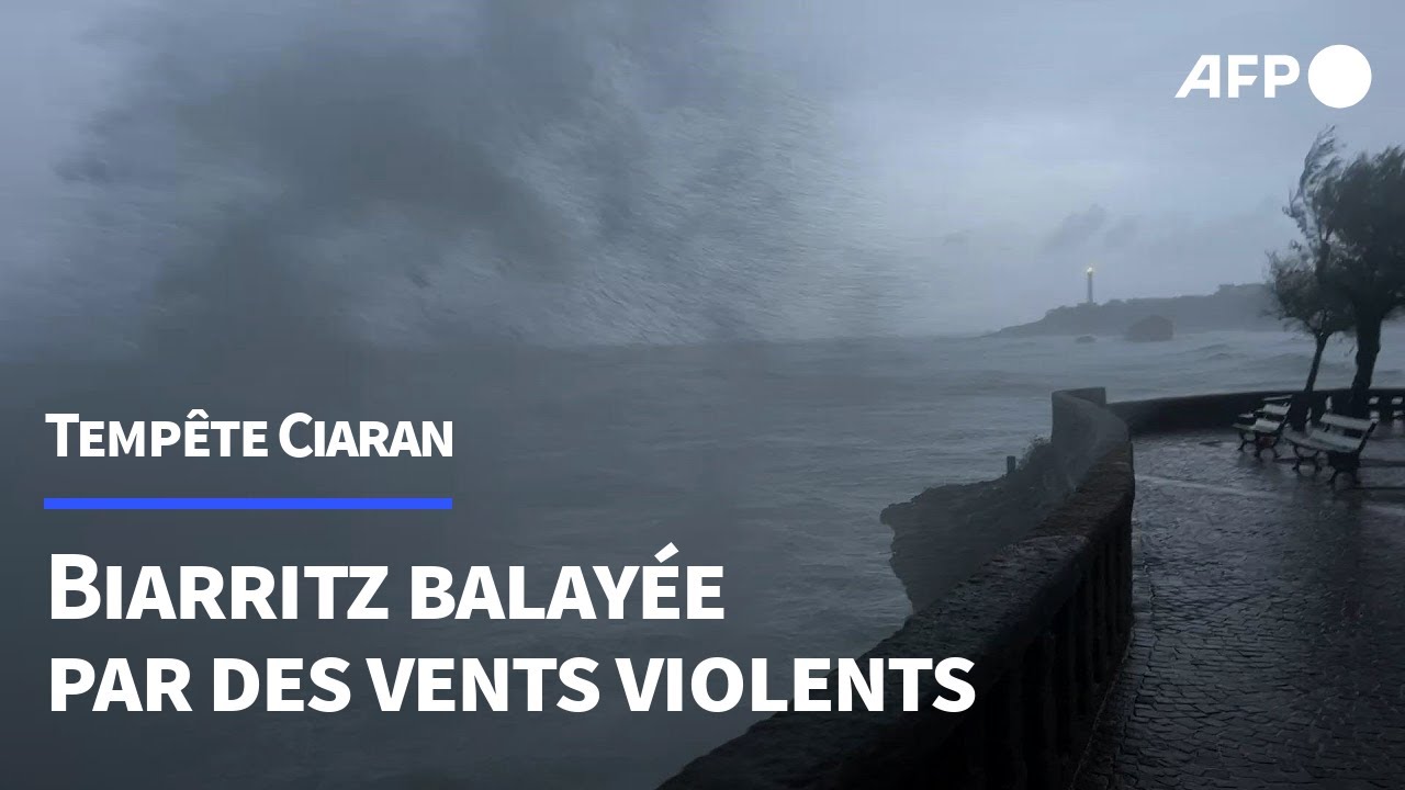 Tempête Ciaran: le littoral de Biarritz balayé par des vents violents ...