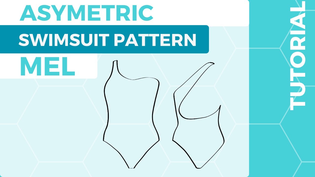 Learn how to sew Asymmetric Swimsuit pattern Mel * DIY BIKINI - YouTube