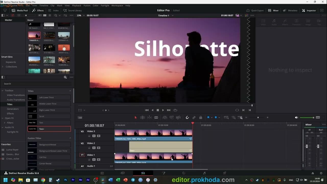 How To Add TEXT Behind OBJECTS In Davinci Resolve (Studio) 2025 - YouTube