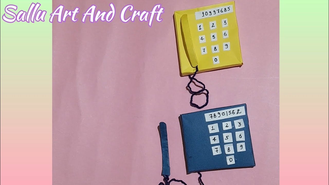 How to Make Paper Telephone ☎️ / DIY Miniature Telephone / Cute DIY ...