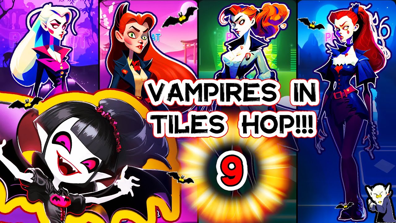 😱💥 Vampire Women Play Tiles Hop | Episode 9 | Top Games 💥😱 - YouTube