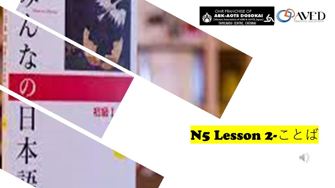 Minna No Nihongo Lesson 2 #vocabulary #n5 #easylearning #kotoba # ...