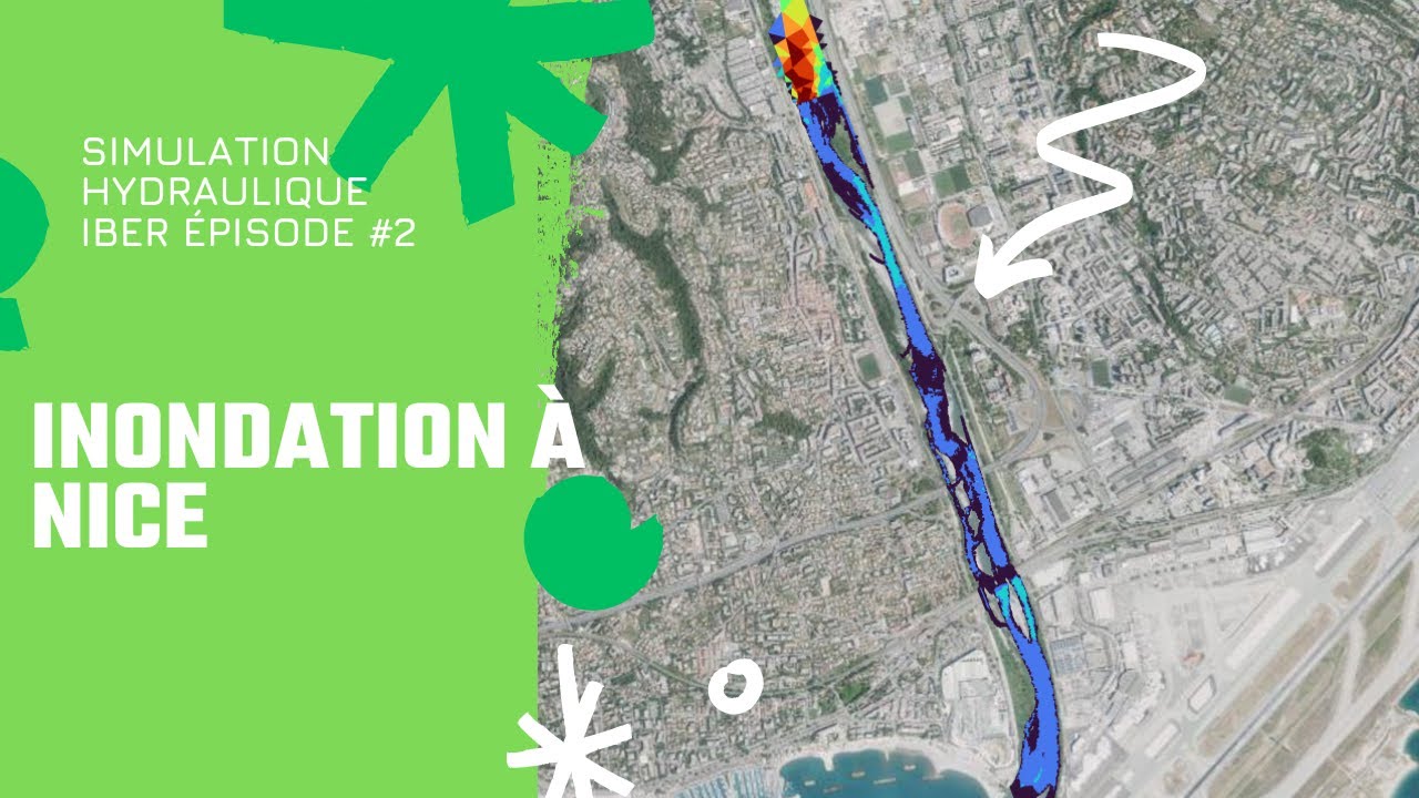 Simulation Hydraulique du Var à Nice avec Iber : Maillage Fin et ...