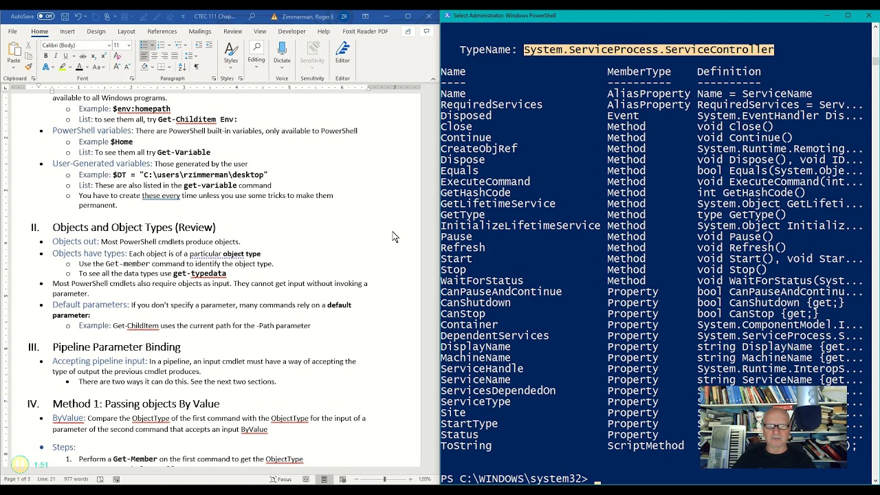 Powershell Review Of Objects Intro To Powershell Series Video 9 5 7103