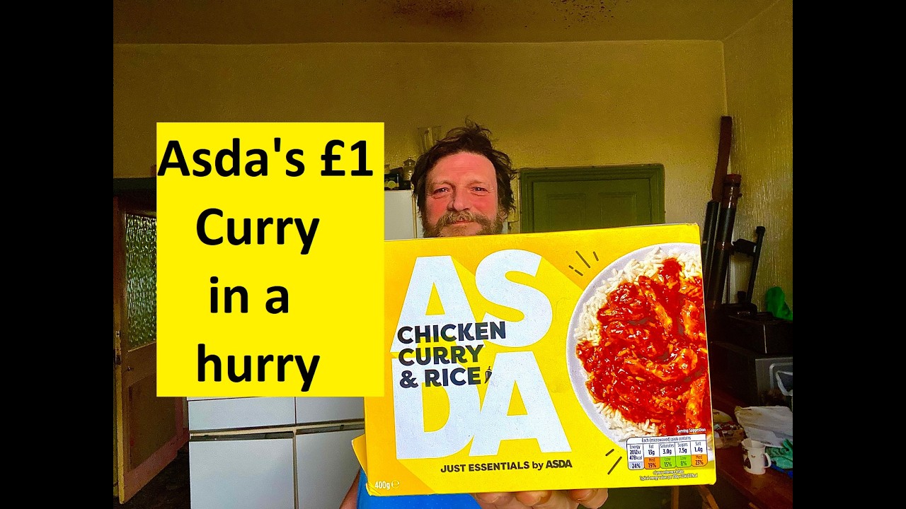 Asda just essentials £1 (!! ) chicken curry WITH RICE review - YouTube