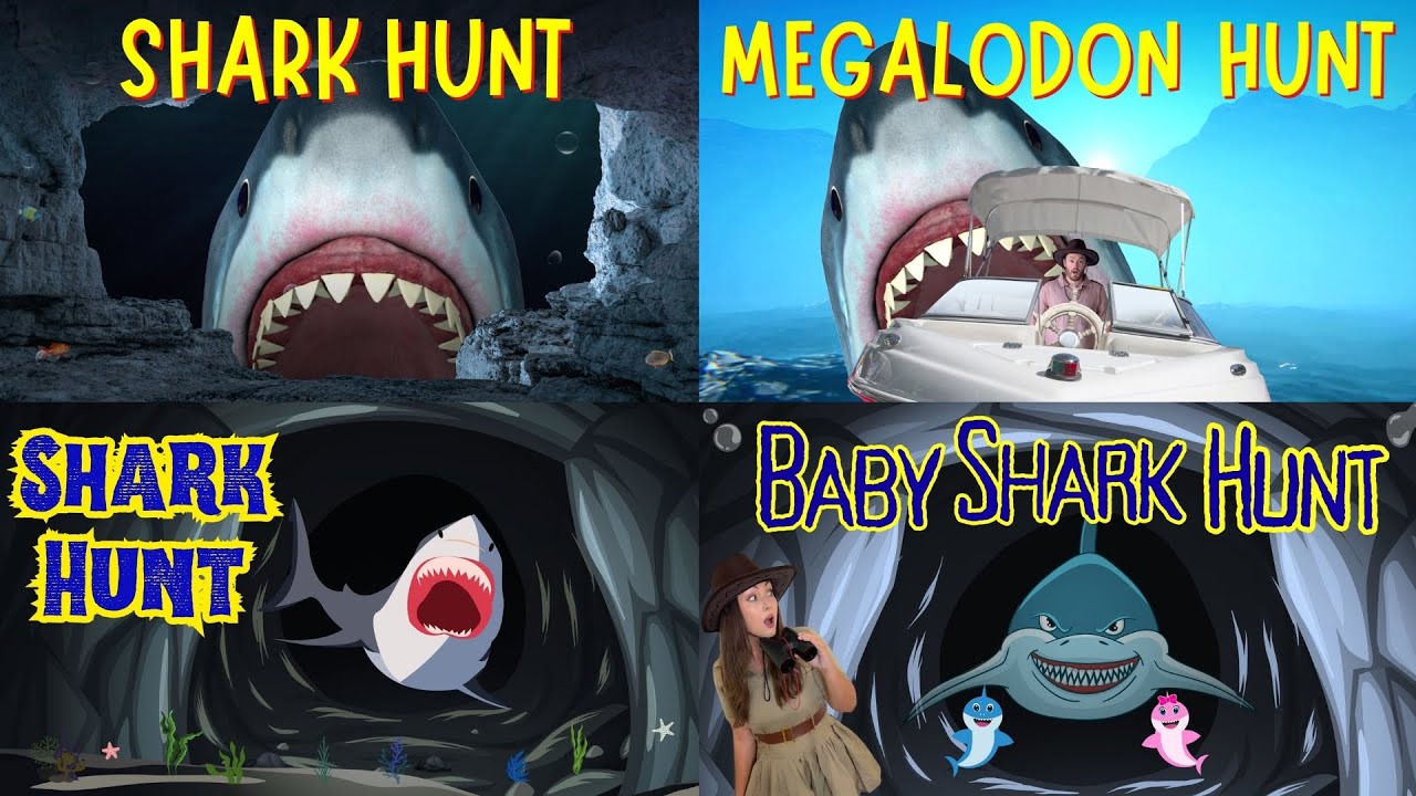 We’re Going on a SHARK Hunt Compilation | Bear Hunt | Nursery Rhymes | Videos for Children ...