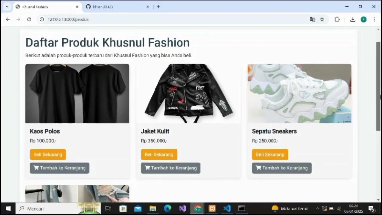 PROJEK UAS WEB PROGRAMMING - KHUSNUL MARNGIYAH - SSI202303441 - YouTube