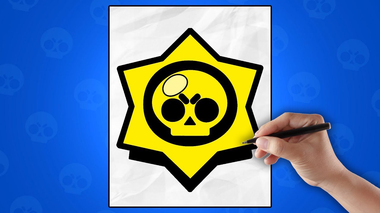 Brawl Stars - Jak narysować Logo Brawl Stars - Rysowanie krok po kroku ...