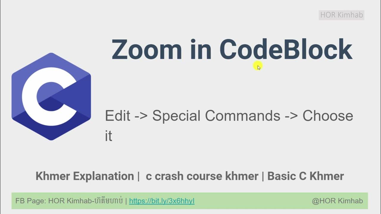 02. Zoom in CodeBlock - English | HKimhab - YouTube