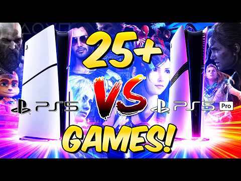 PS5 vs. PS5 Pro: Vergleich von über 25 Spielen [4K 60FPS] | Lohnt sich die Pro!?