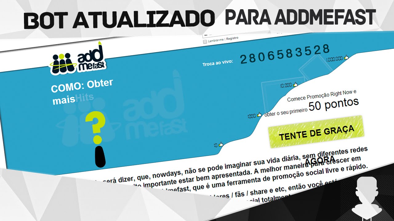 Bot Atualizado Para AddMeFast - (2014) - YouTube