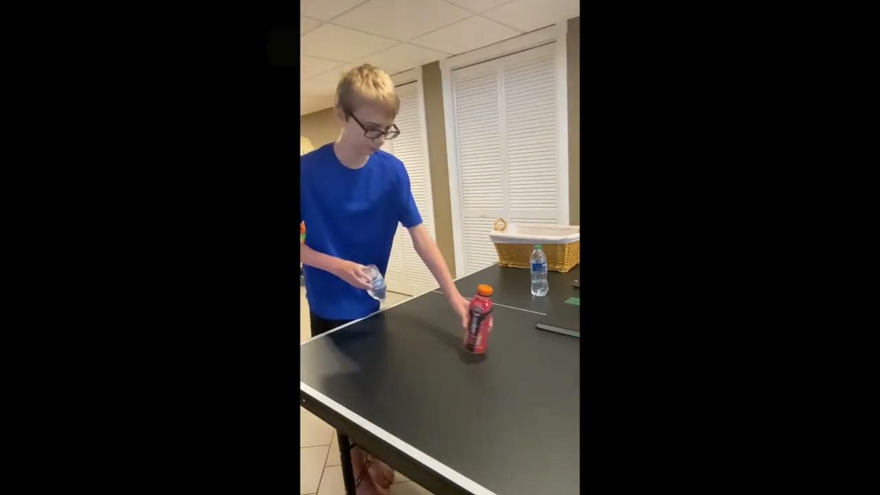 Water bottle flip trick shots from level 1-100 new version (water bottle flip trick shots 5 ...