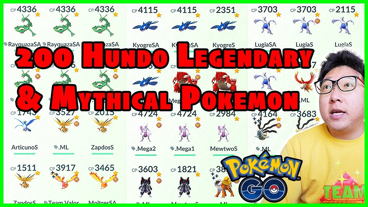BrandonTan91’s Hundo Legendary and Mythical Pokemon Collection in ...