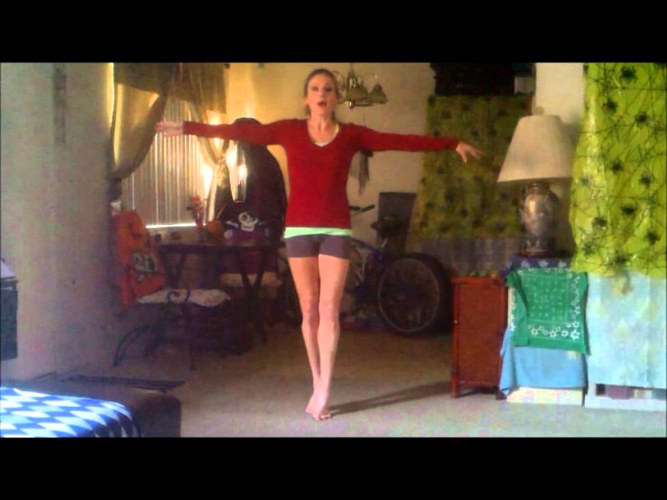 Gymnastics Leg Strength, Flexibility, And Balance Exercise With Coach ...