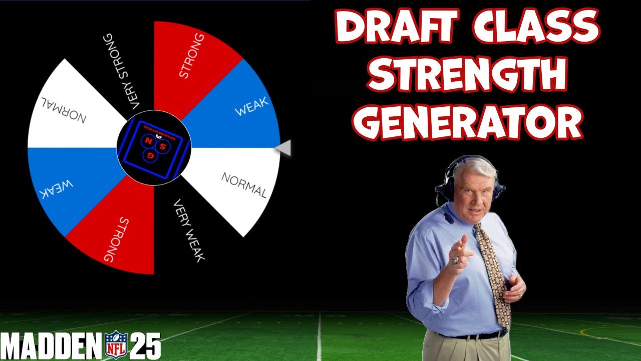 Madden 25 Draft Class Strength Generator - YouTube