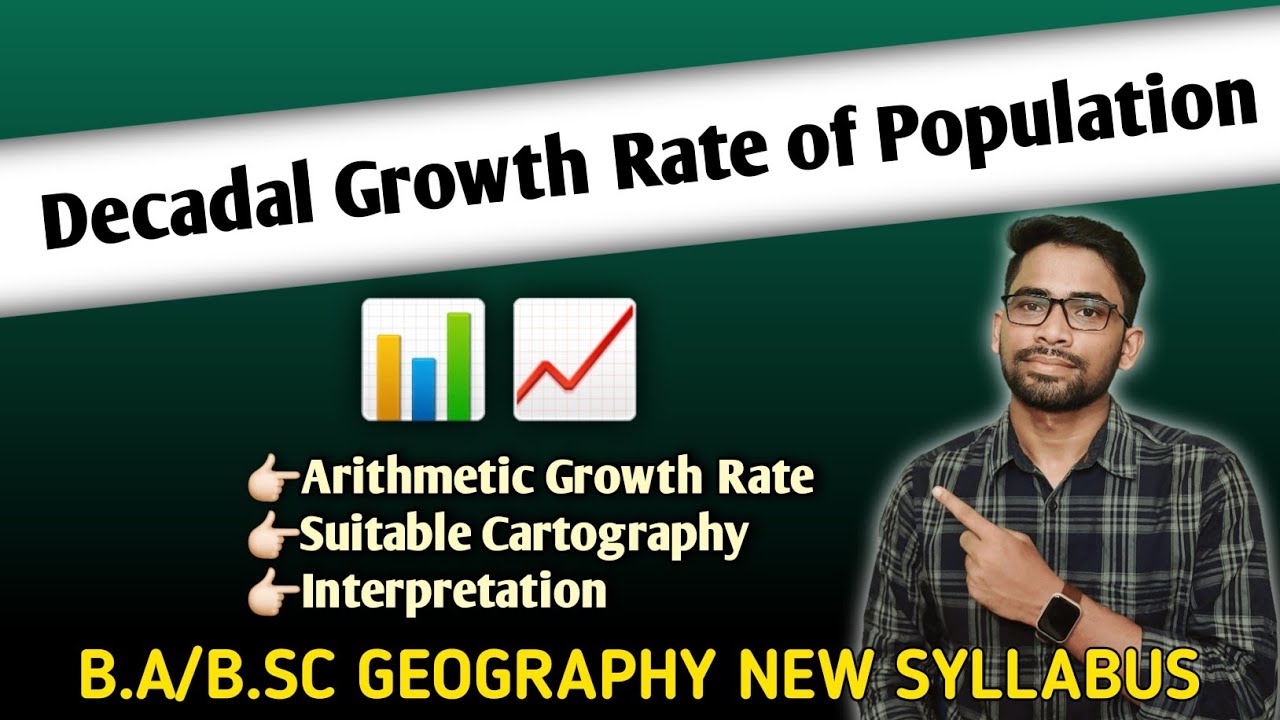 Decadal Growth Rate of Population Practical #geographywithsamiran # ...