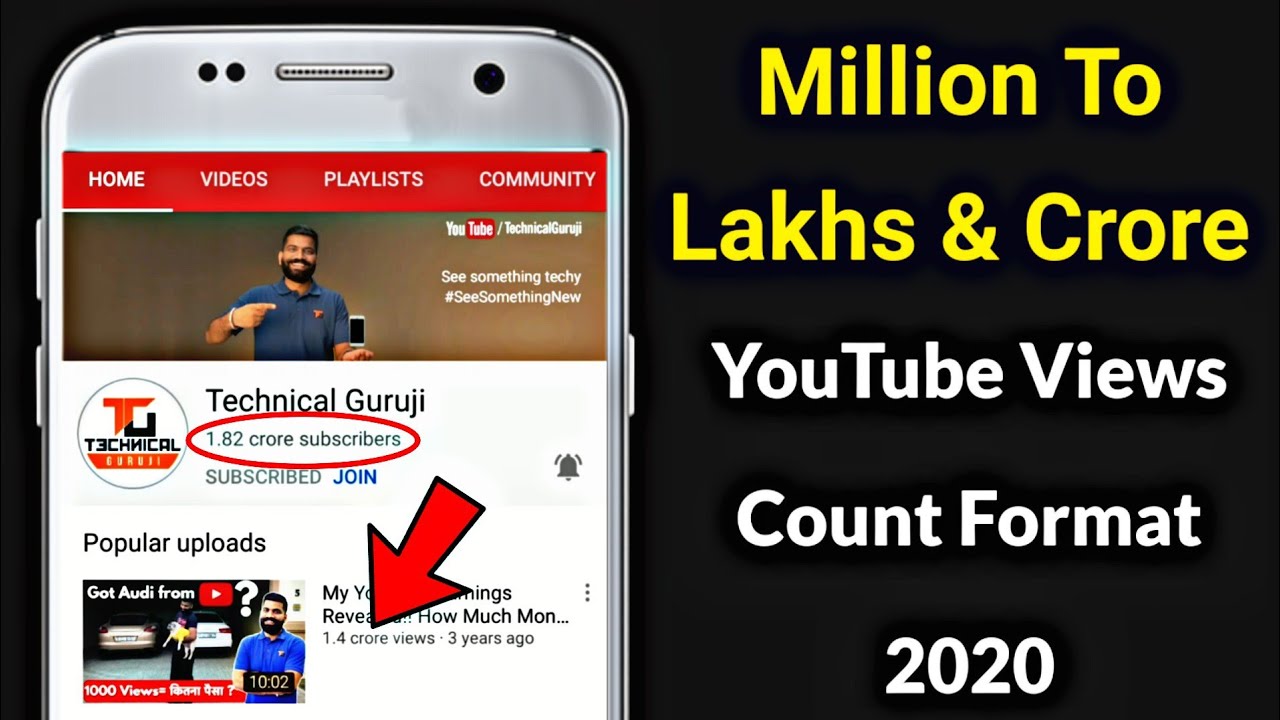How To Change Youtube Views From Million To Lakhs And Crore In Hindi how-to-change-youtube-views-from-million-to-lakhs-and-crore-in-hindi