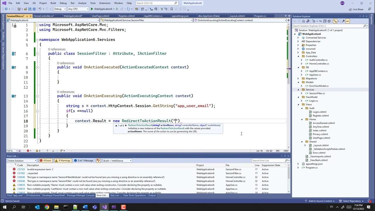 ASP.NET Core MVC - Attribute and ActionFilter (6) - YouTube