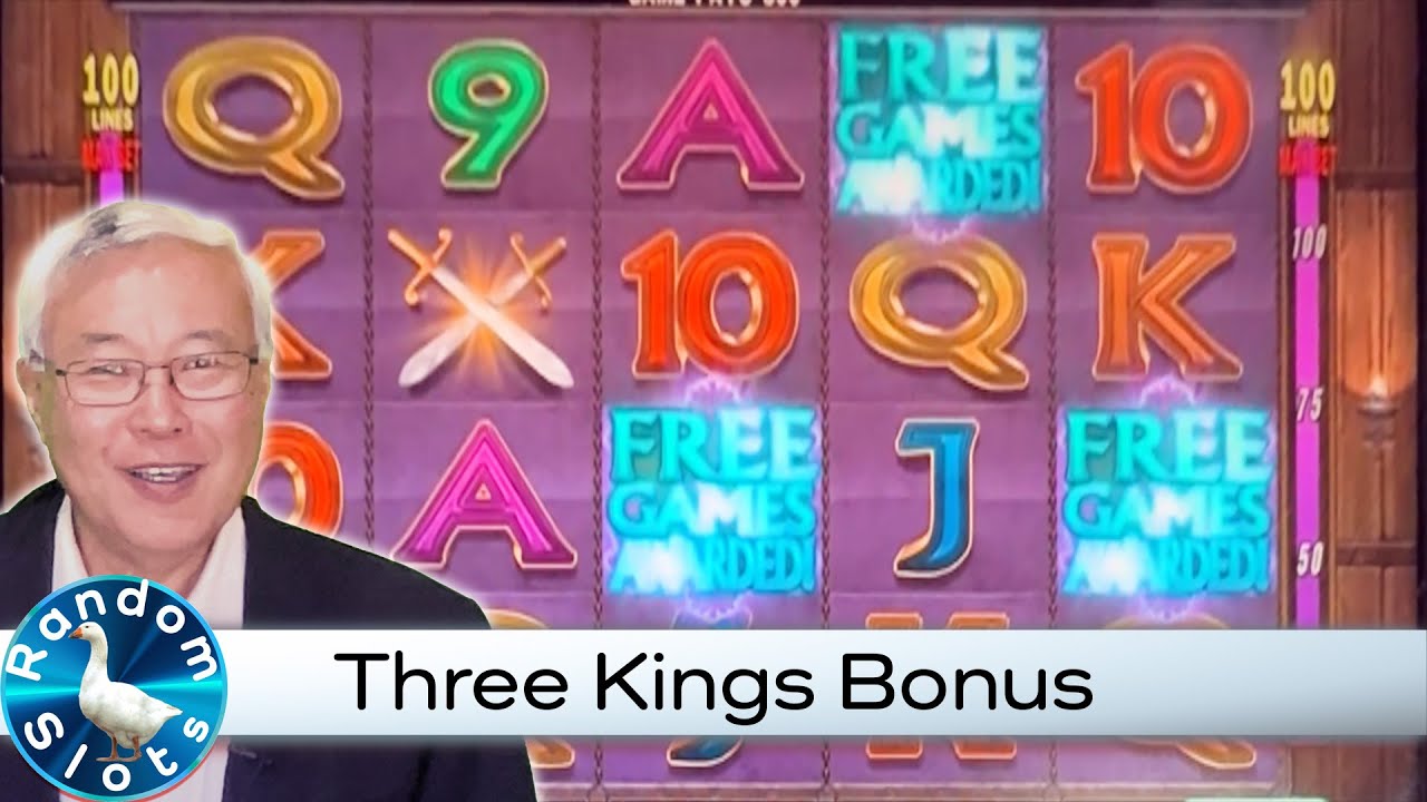 Three Kings Slot Machine Bonus - YouTube