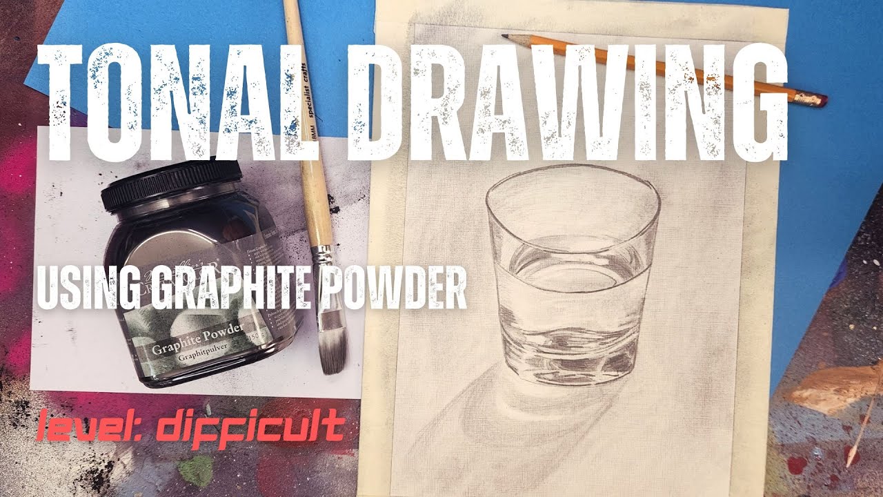 How to Make a Tonal Drawing using Graphite Powder - YouTube