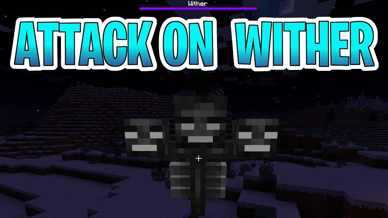Minecraft Fighting Wither Boss 3 Times! Survival Gameplay - YouTube