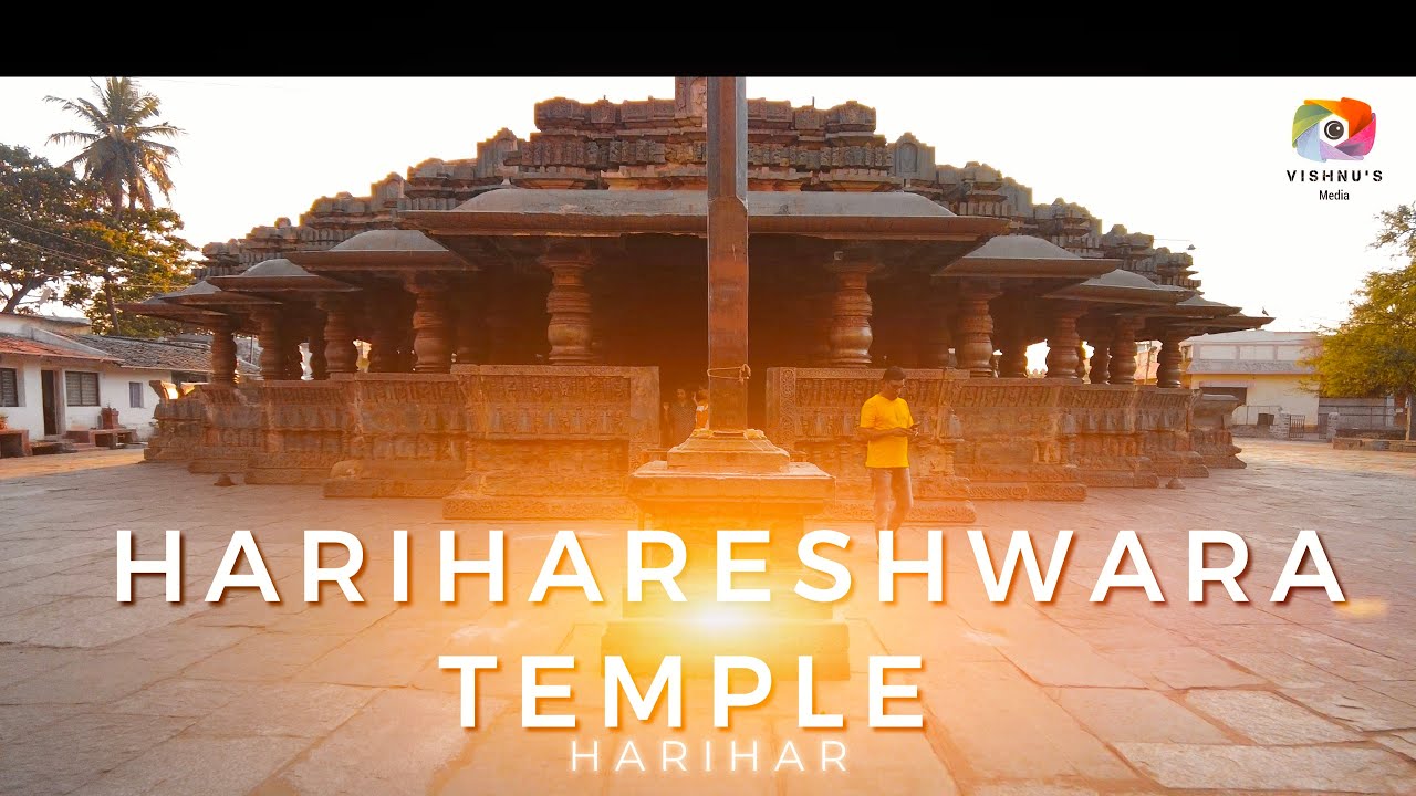 HARIHARESWARA TEMPLE ,HARIHAR 4K [ BUILT ON 1223–1224 ],HOYSALA ...